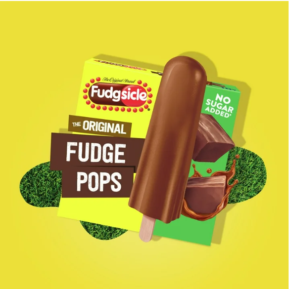 Popsicle Fudgsicle Original Fudge Pops, No Sugar Added - Talotsing